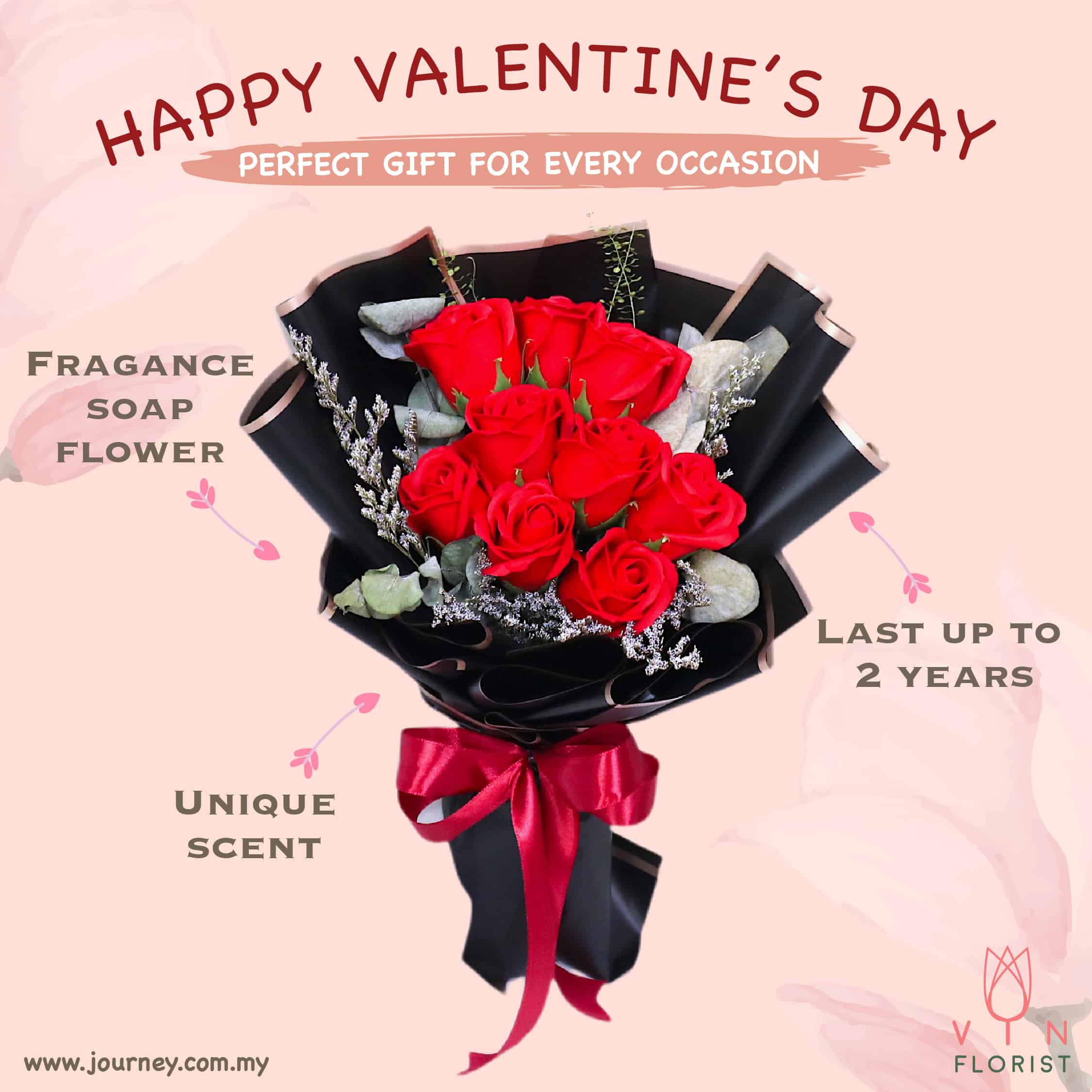 Karen - Soap Flower - Flower Delivery in KL / Selangor - YuBake