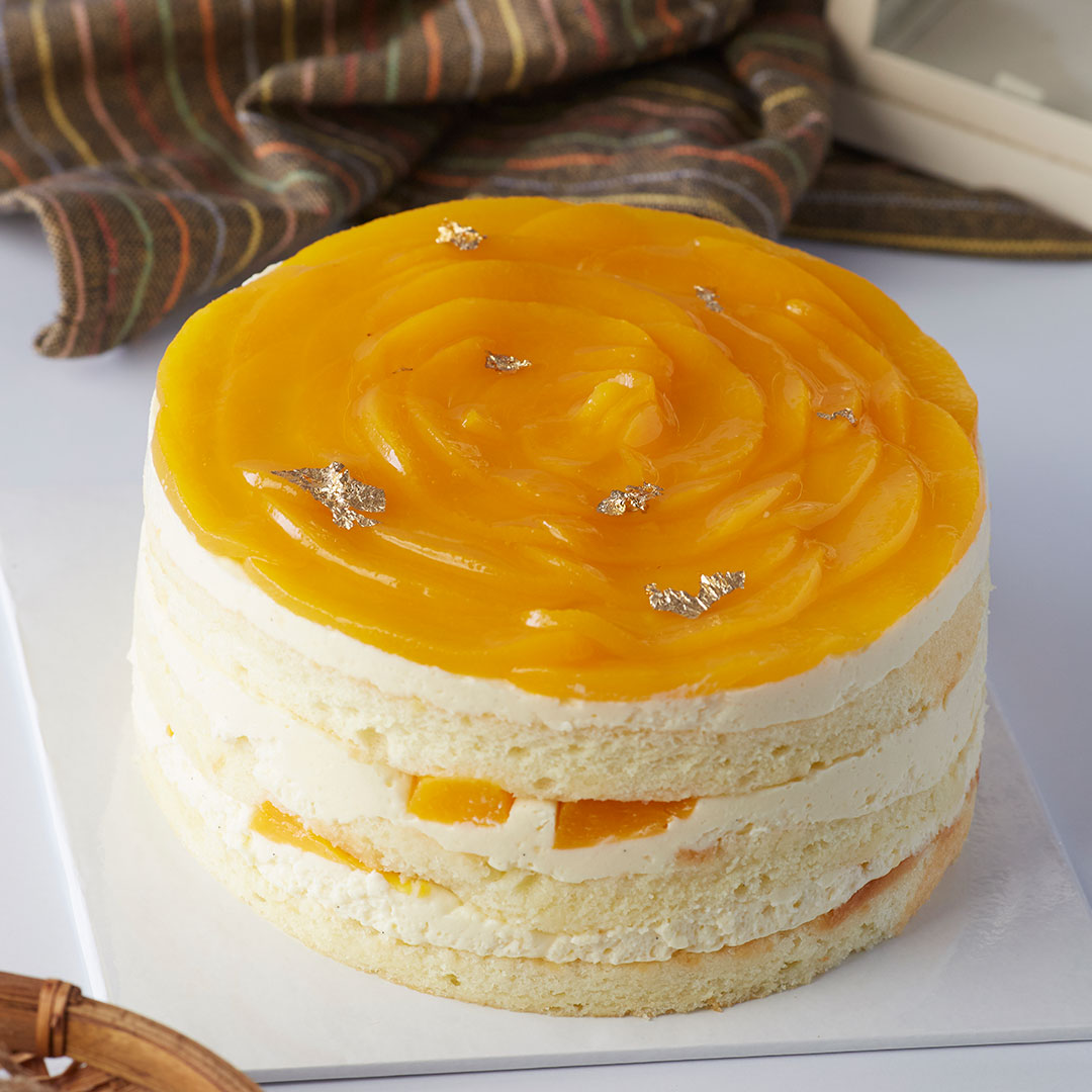 Rosey Peach Cake | Cake Delivery in KL and Selangor - YuBake