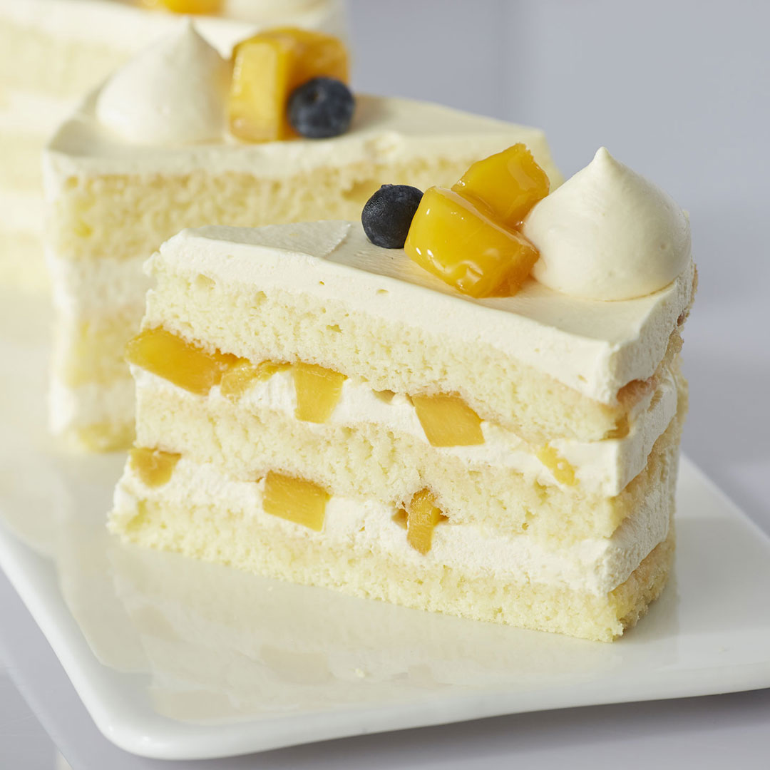 Mango Passion Fruit Cake (Slice) | KL Cake Delivery - YuBake
