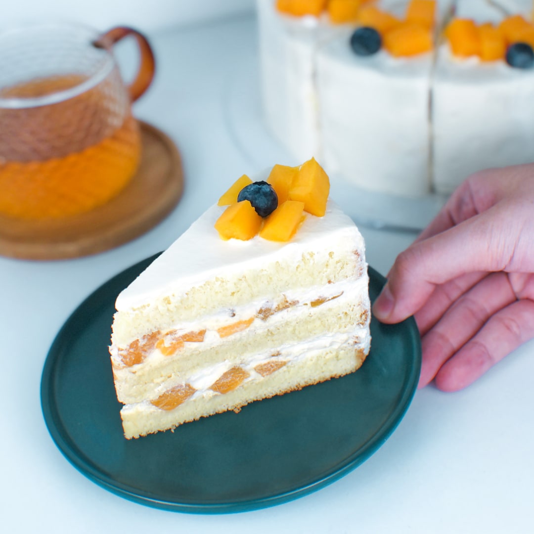 Mango Passion Fruit Cake (Slice) | KL Cake Delivery - YuBake