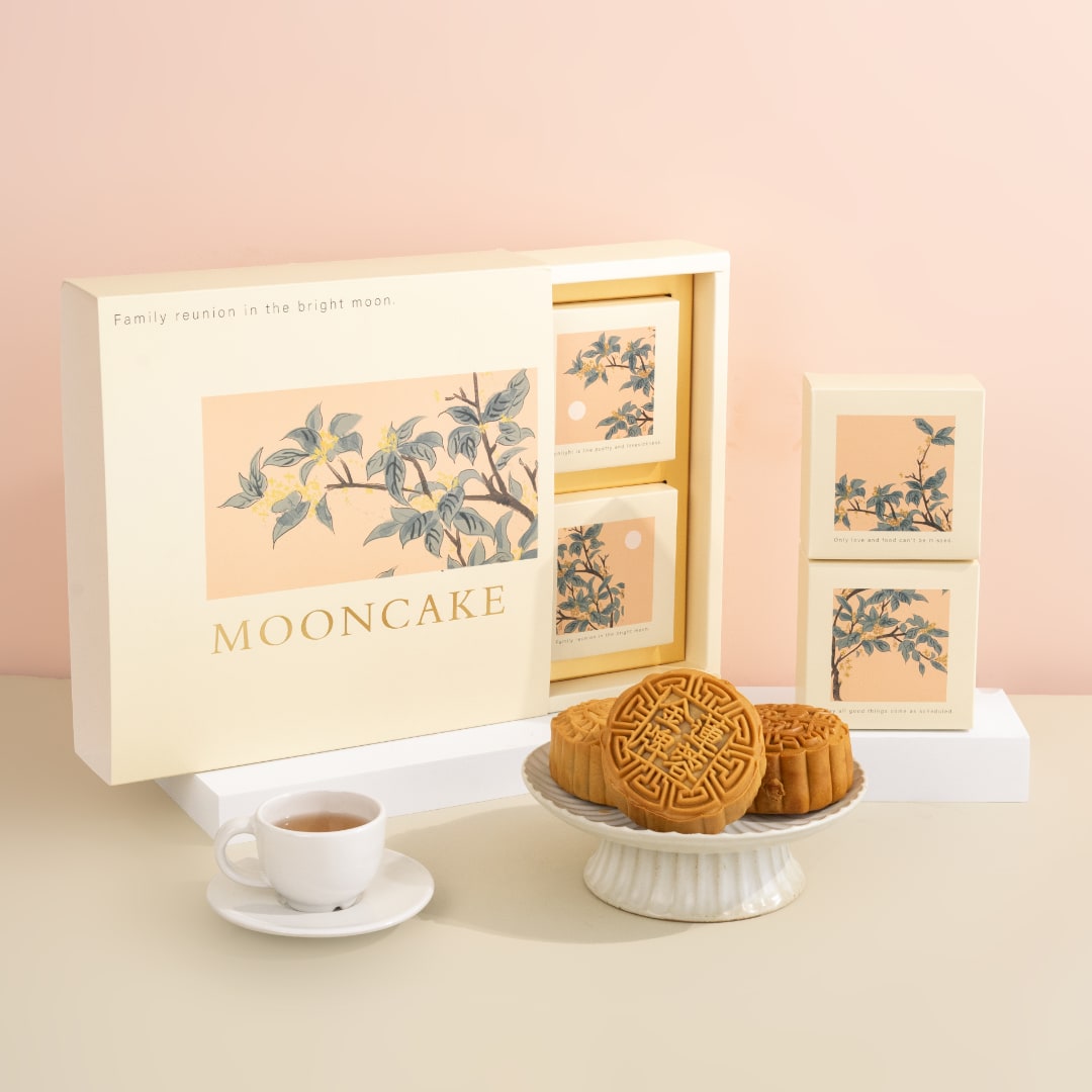 Golden Classic Mooncake DIY Gift Set - Delivery in KL - YuBake