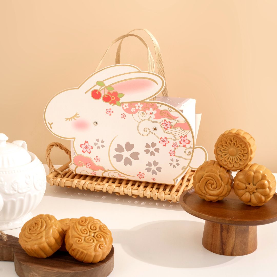 Rabbit Girl (mini) Mooncake Gift Set - Delivery in KL - YuBake
