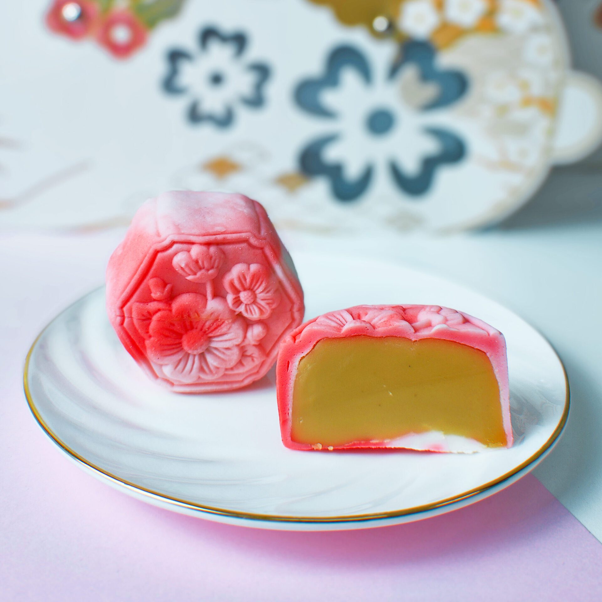 [3 pcs] Snow Skin Fifteen August Mooncake Gift Set - YuBake