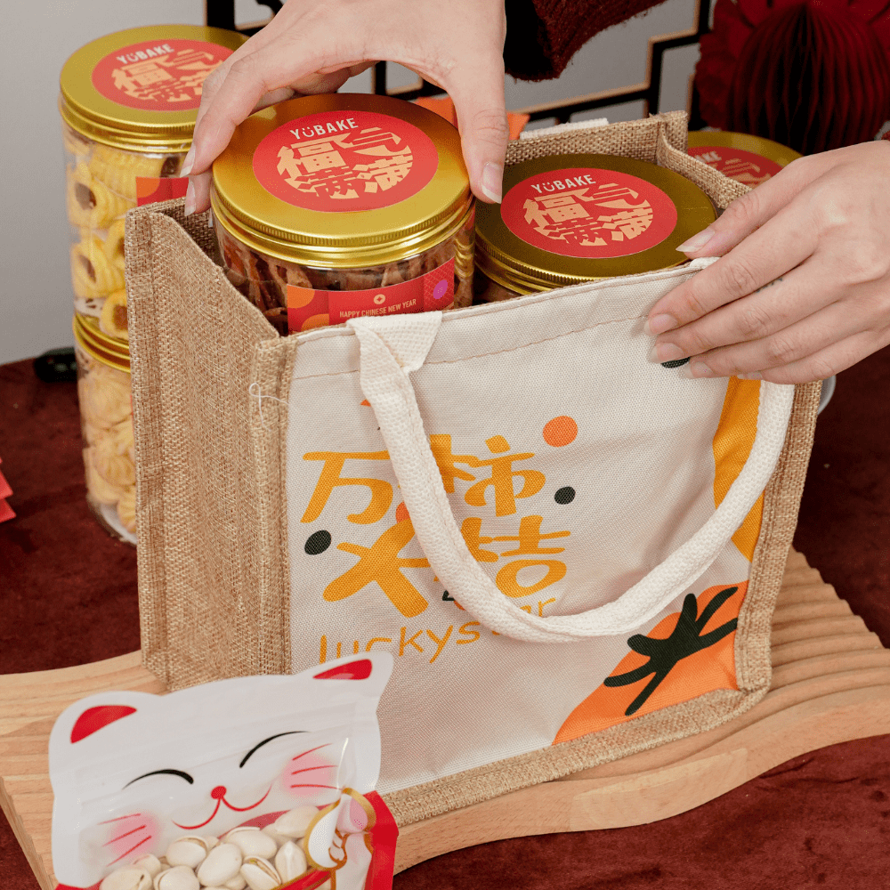 Large Canvas Bag CNY Flash Deal - Cookies Delivery in KL - YuBake