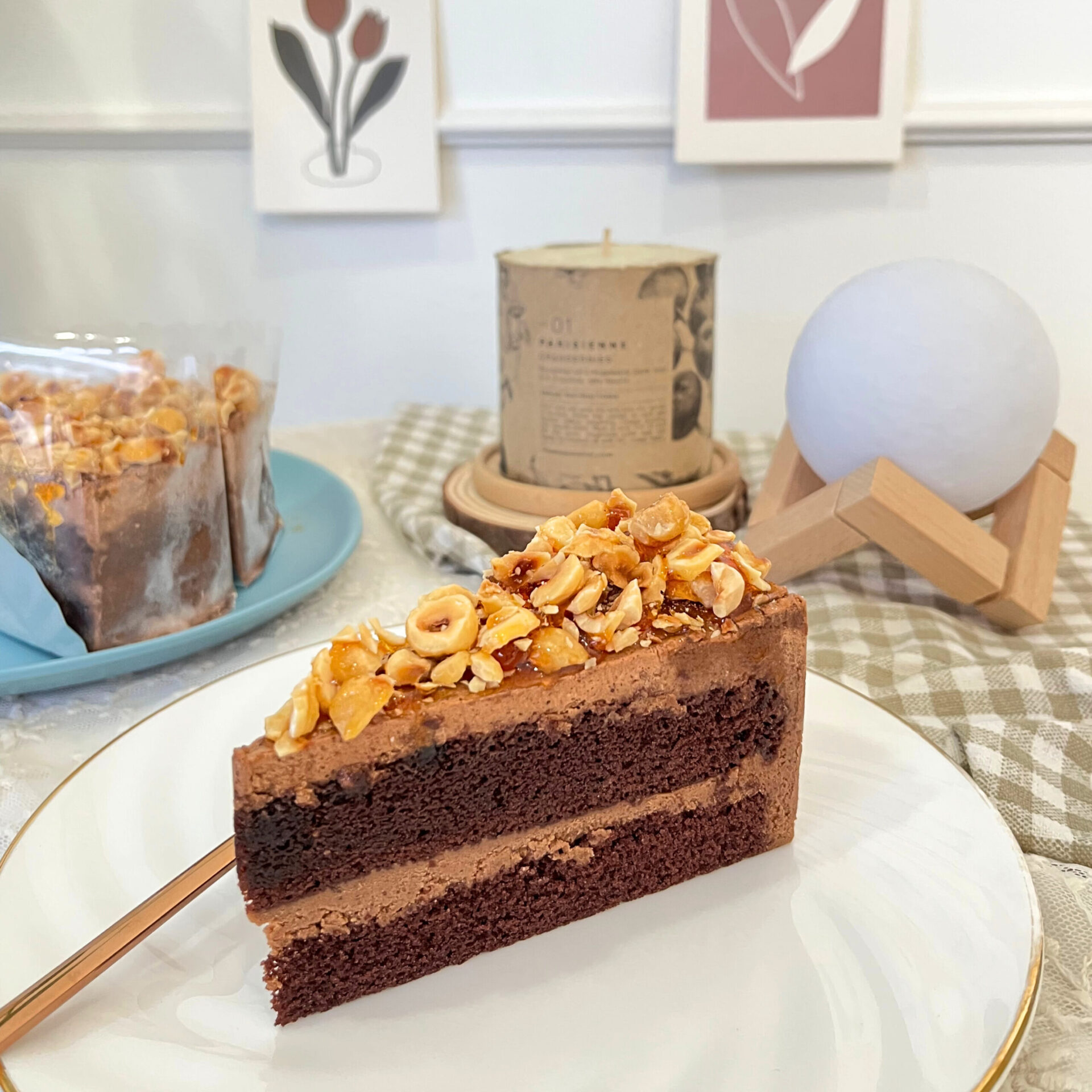 Hazelnut Chocolate Mousse Cake (Slice) - Delivery in KL - YuBake