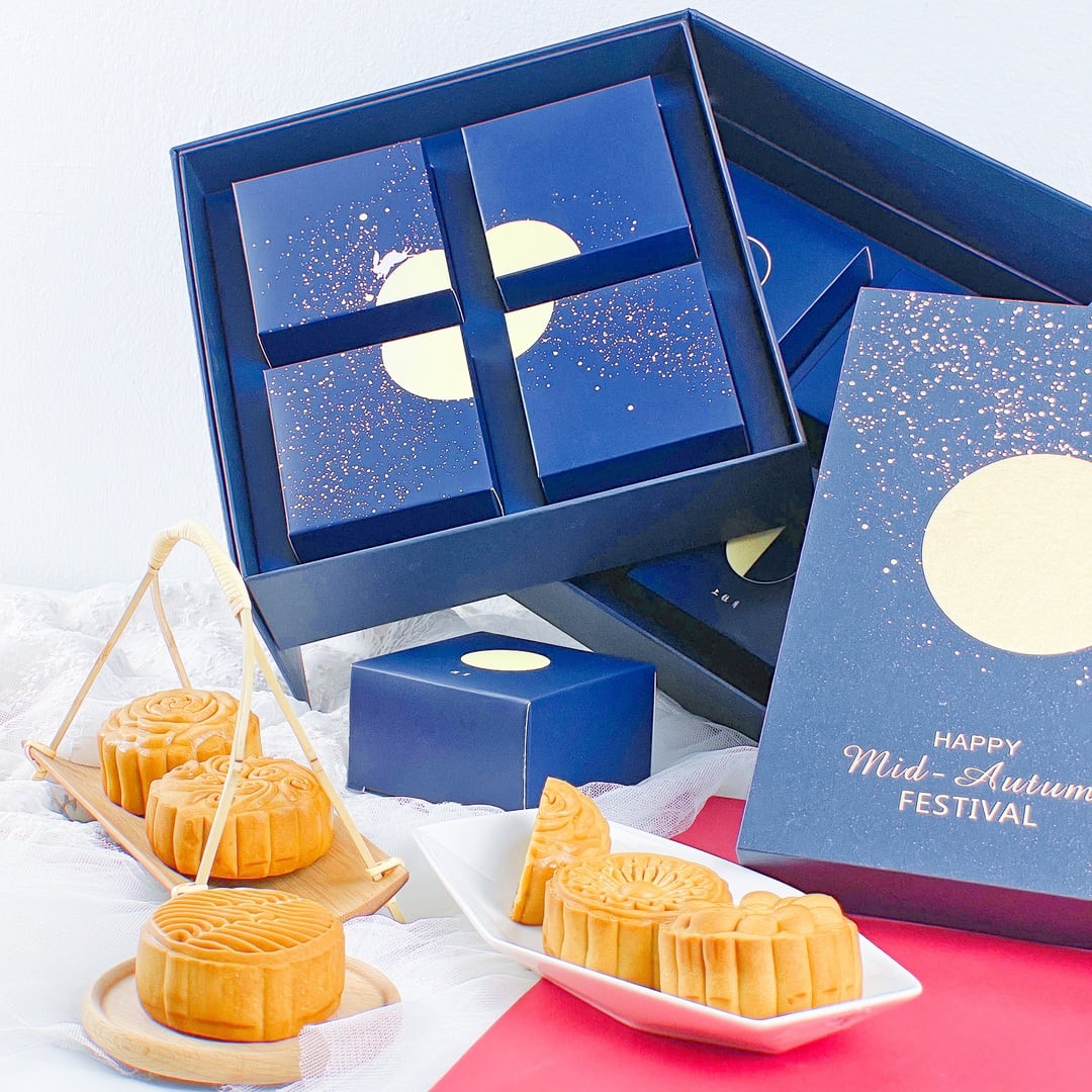 Premium Blue Moon (mini) Mooncake DIY Gift Set - YuBake
