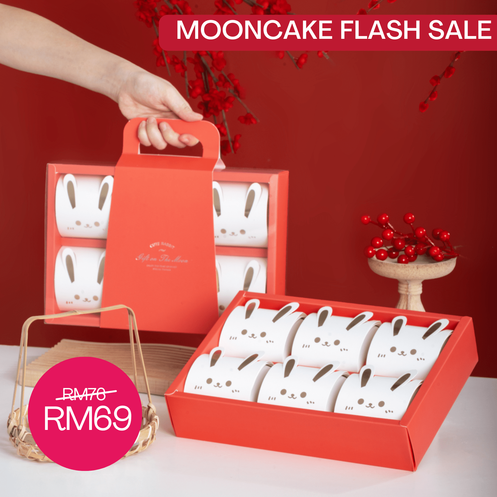 ⚡ SALES [6 pcs] Shanghai Mooncake Meng Meng Tu Gift Set - YuBake