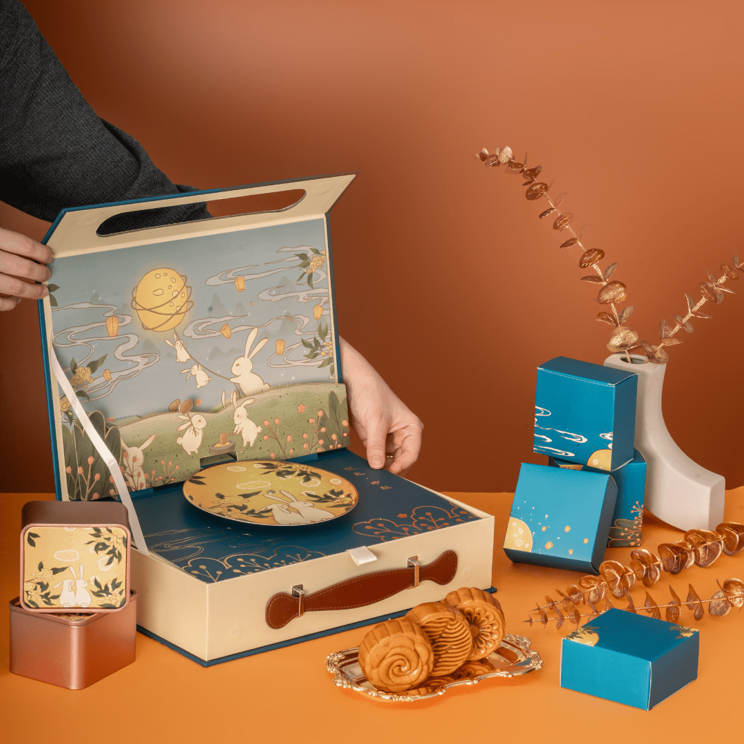 [6pcs] Premium Rabbit Family (mini) Mooncake Gift Set - YuBake