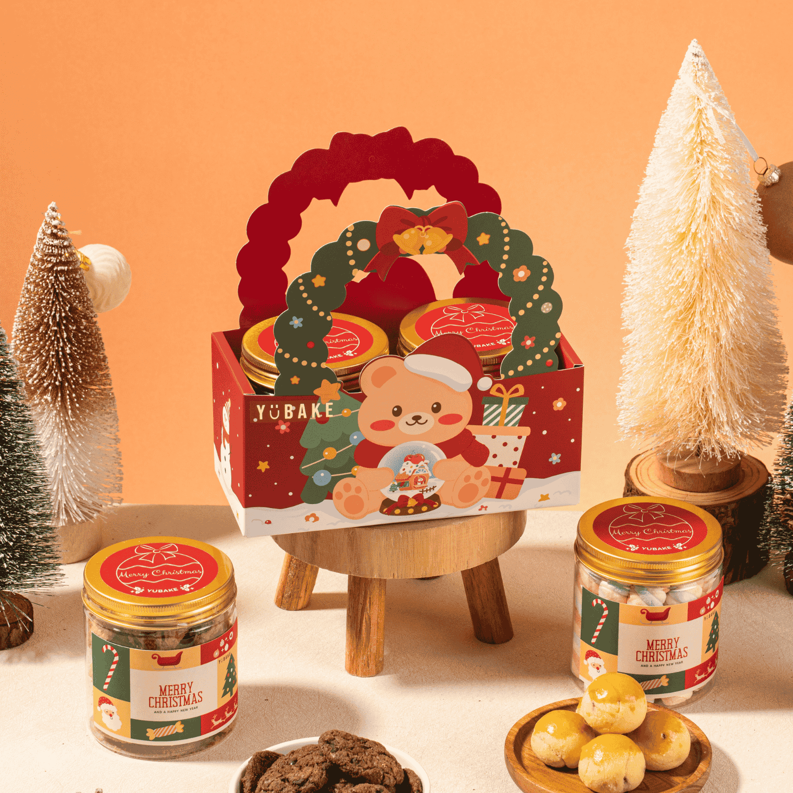 Bundle Box Christmas Cookies Gift Set - Delivery in KL - YuBake