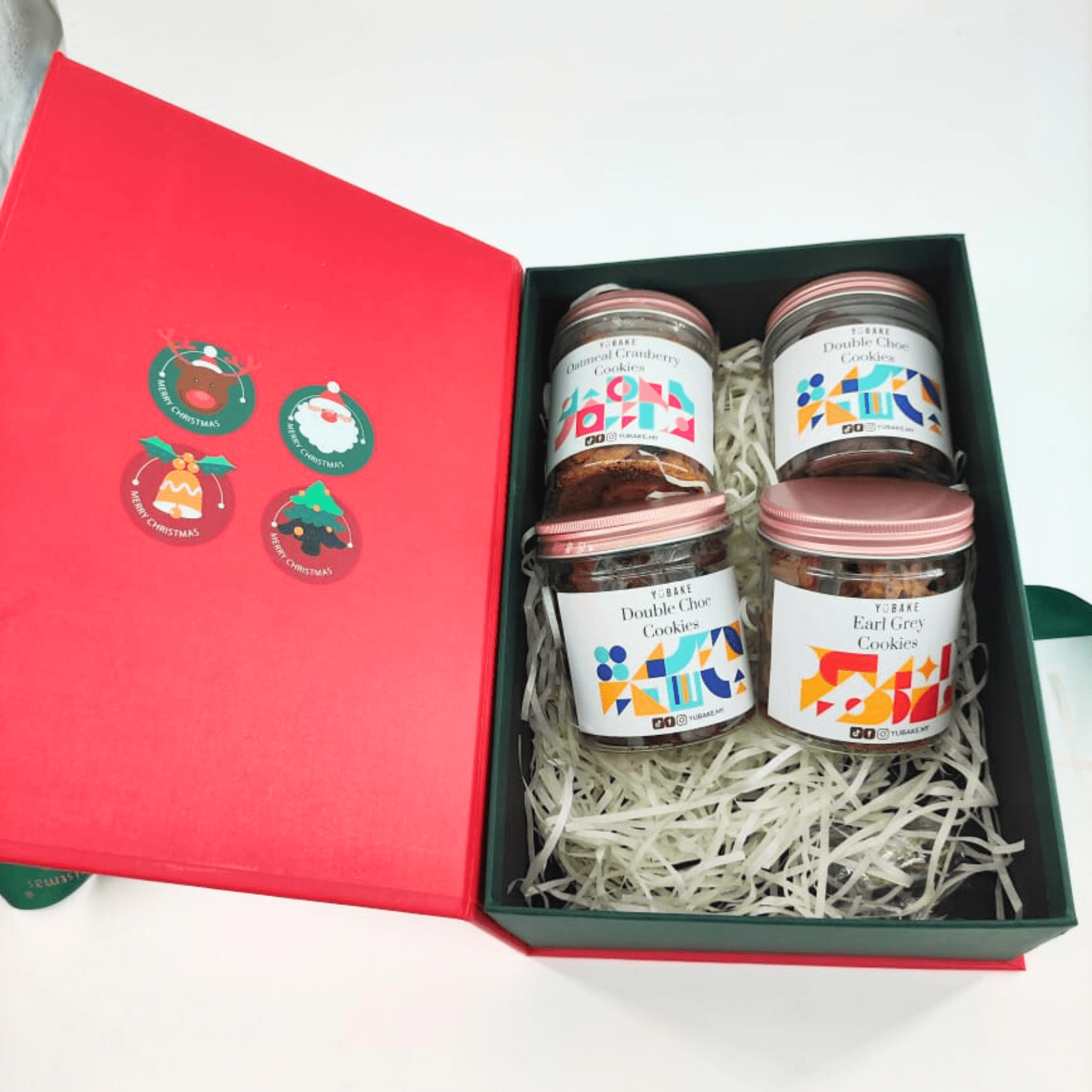Premium BIG Box mini Cookies Xmas Set - Delivery in KL - YuBake