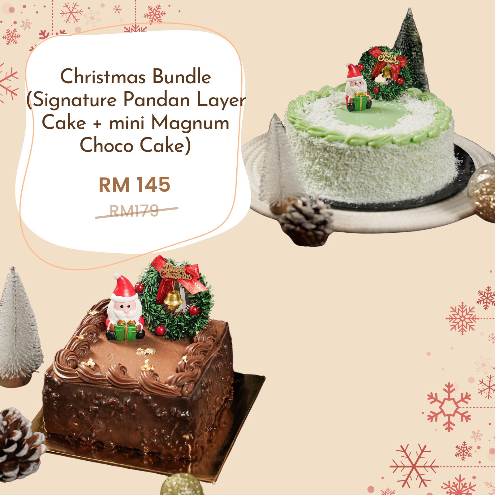 Christmas Gift Bundle - Delivery in KL and Selangor - YuBake