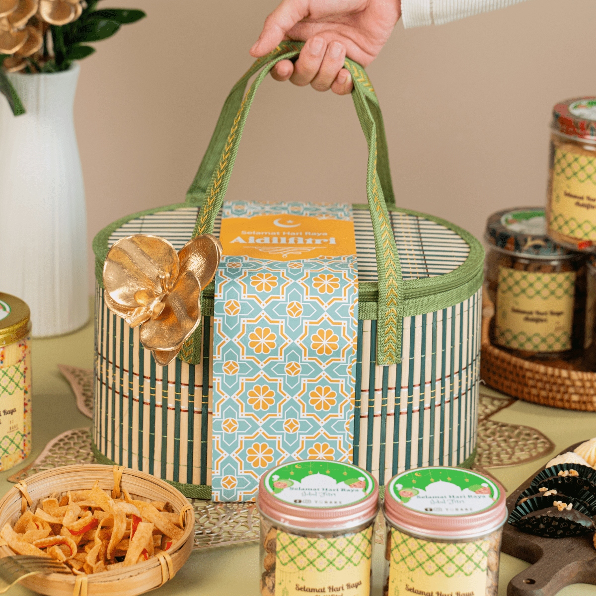 Gemilang Bakul Premium Raya Gift Set - Raya Festival - YuBake