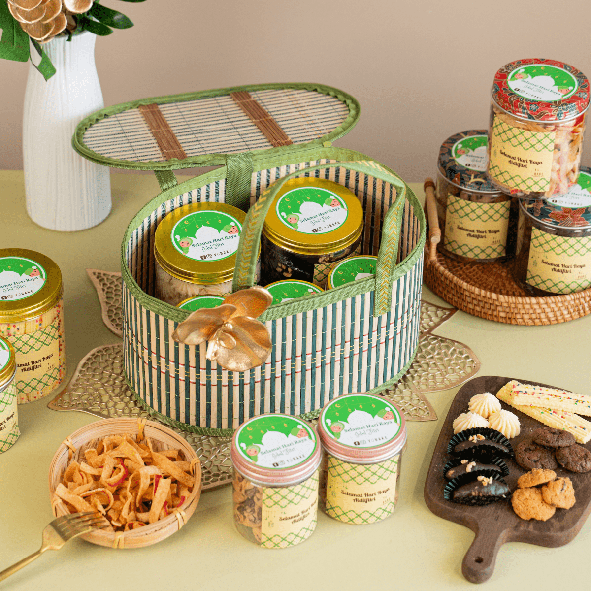Gemilang Bakul Premium Raya Gift Set - Raya Festival - YuBake