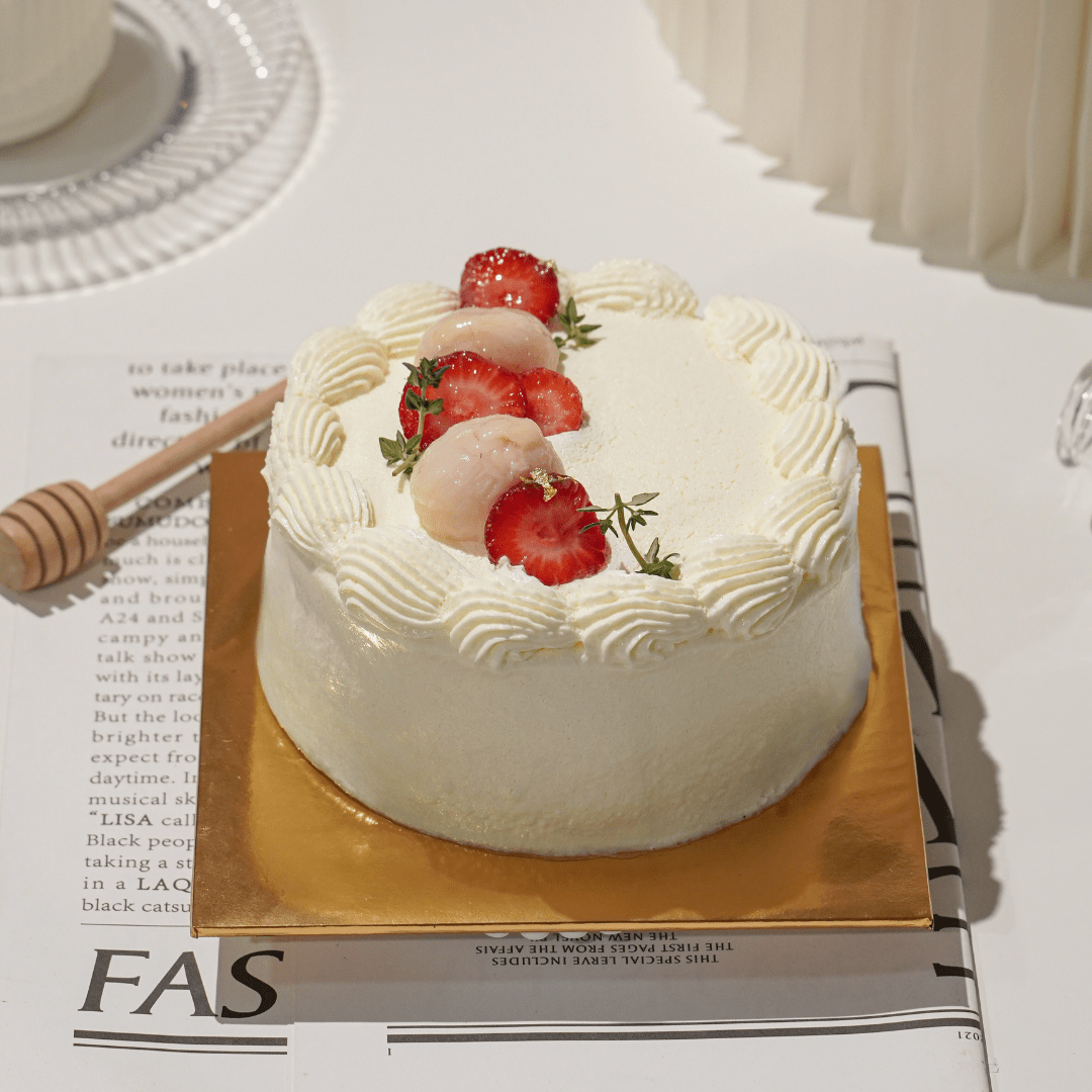 Lychee Strawberry Cake - Mother’s Day Series - YuBake