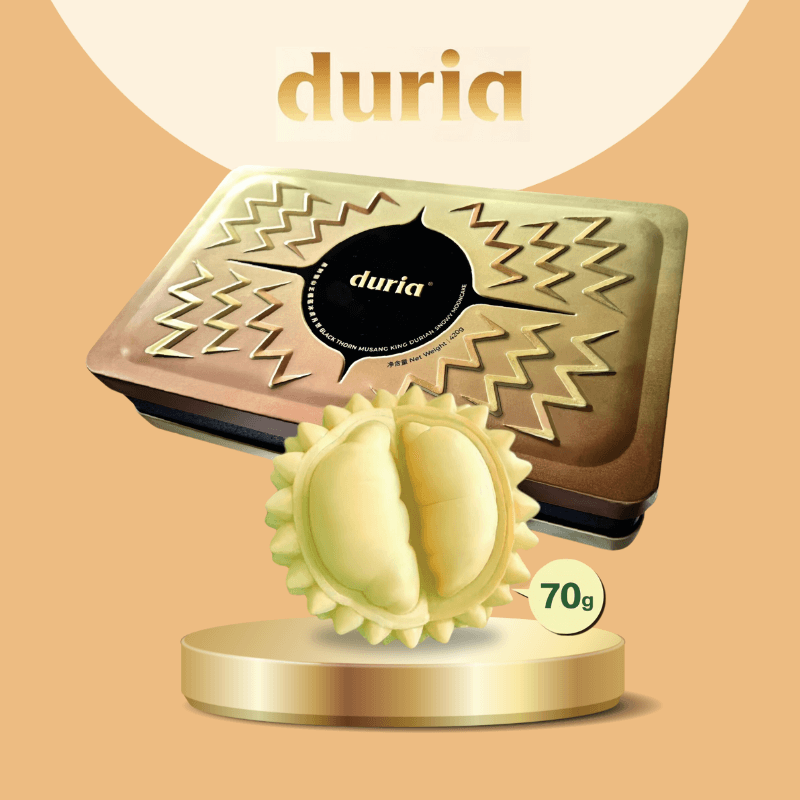 Blackthorn Musang King Durian Snowskin Mooncake Gift Set - YuBake