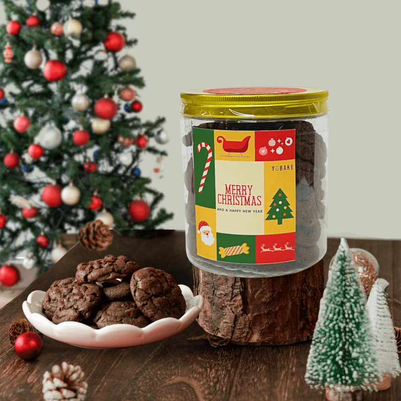 Double Chocolate Cookies - Christmas Series - YuBake
