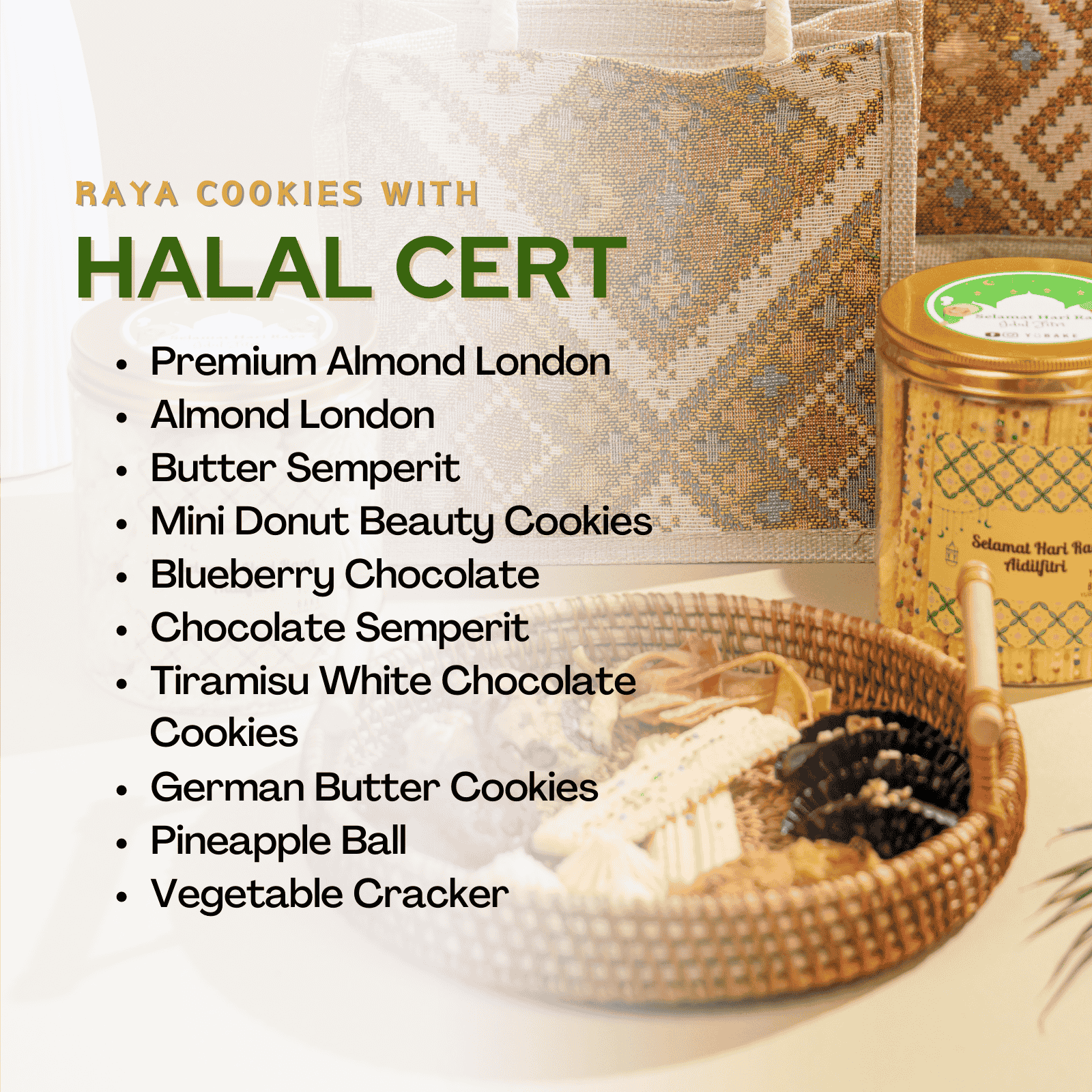 Bahagia Kuih Raya Gift Set - Hari Raya Festival - YuBake