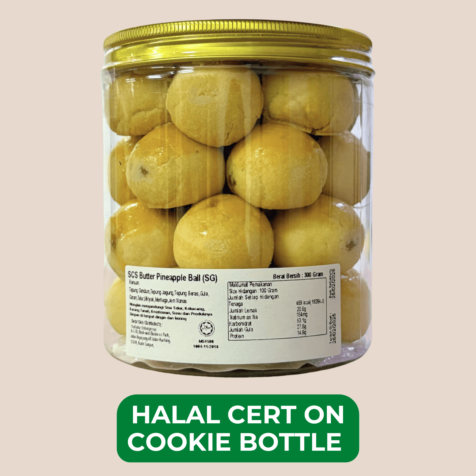 Pineapple Ball - Hari Raya Festival - YuBake