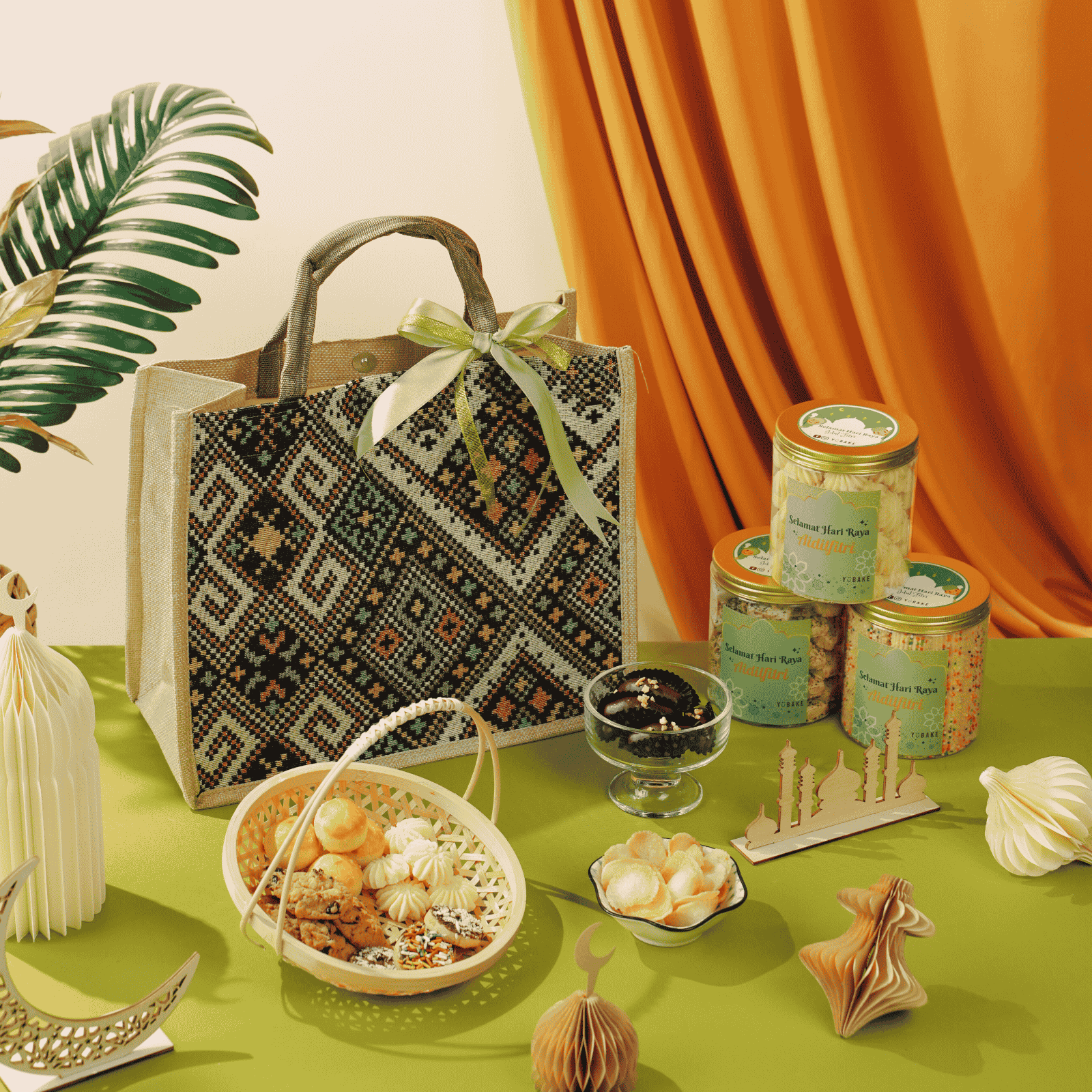 Ceria Canvas Bag Raya Gift Set - Hari Raya Festival - YuBake