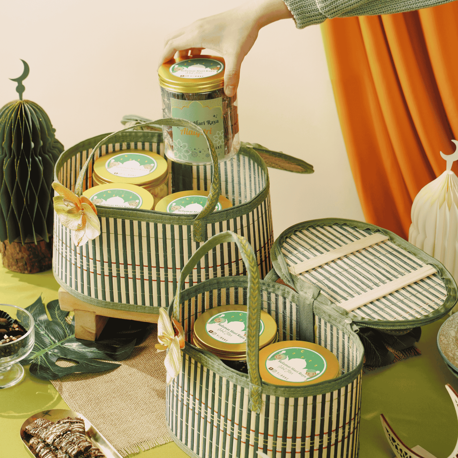Gemilang Bakul Premium Raya Gift Set - Raya Festival - YuBake