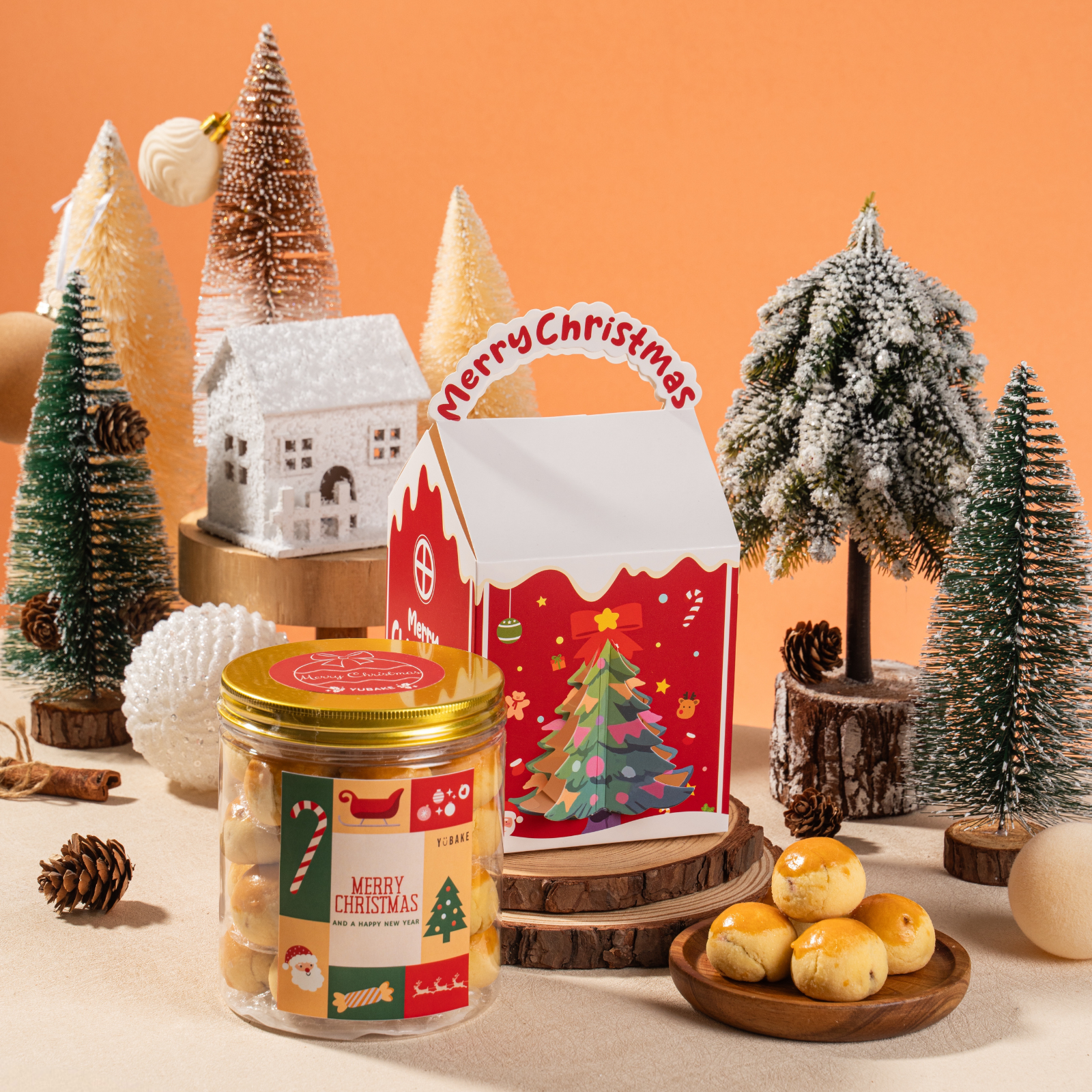 White Christmas Cookies Gift Set - Delivery in KL - YuBake