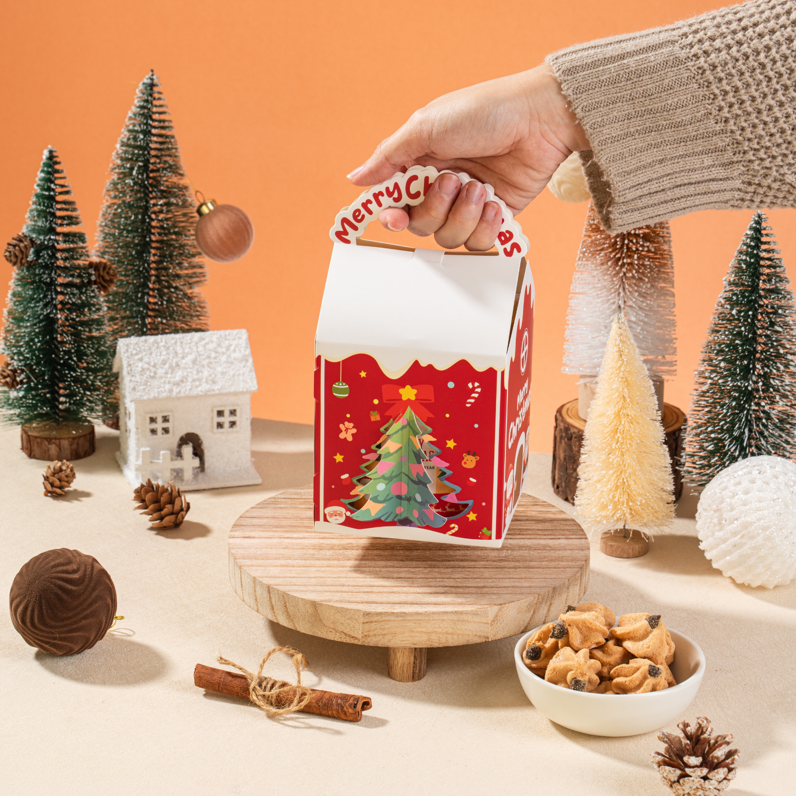 White Christmas Cookies Gift Set - Delivery in KL - YuBake