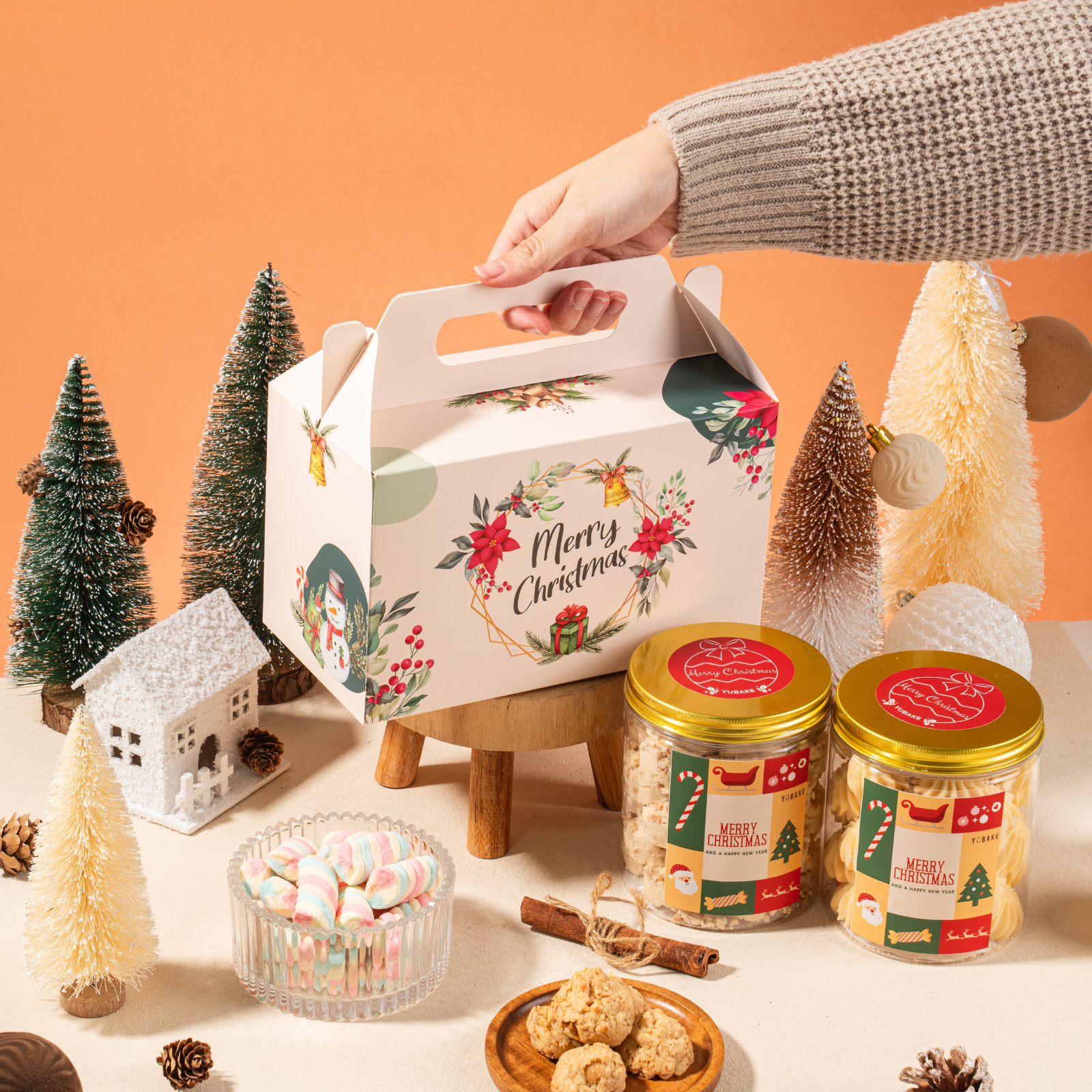 Double Happiness Christmas Cookies Gift Set - YuBake