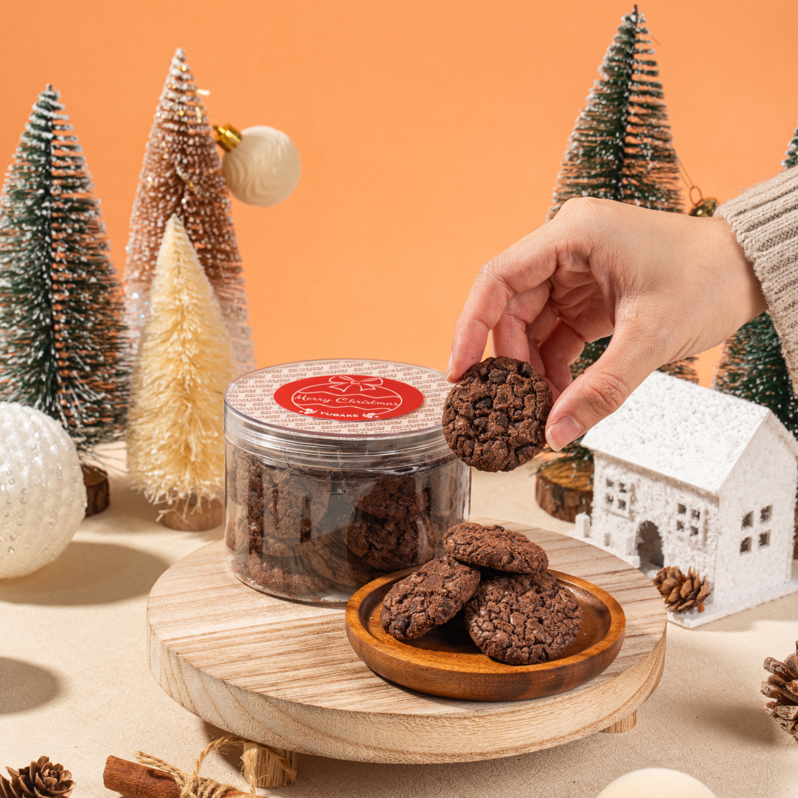 Double Chocolate Cookies - Christmas Series - YuBake